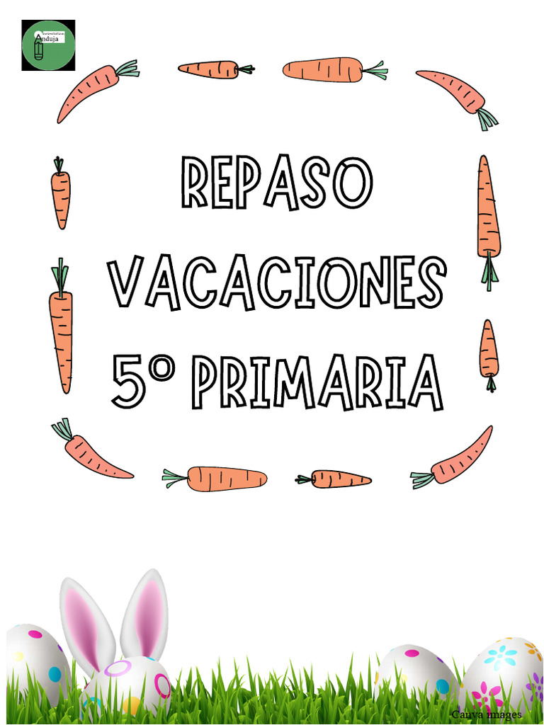 5th GRADE - Original notebook for reviewing during spring vacation (1 ...