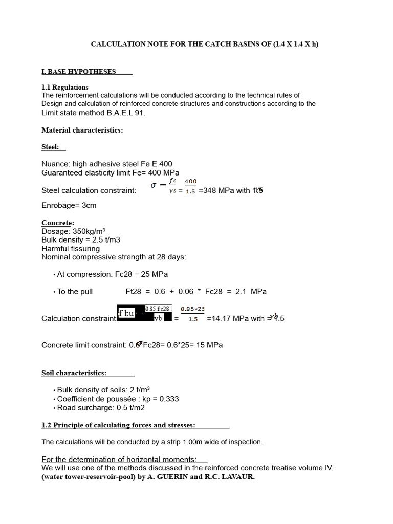 212442744-CALCULATION-NOTES-REGARDS-doc | PDF | Concrete | Reinforced ...