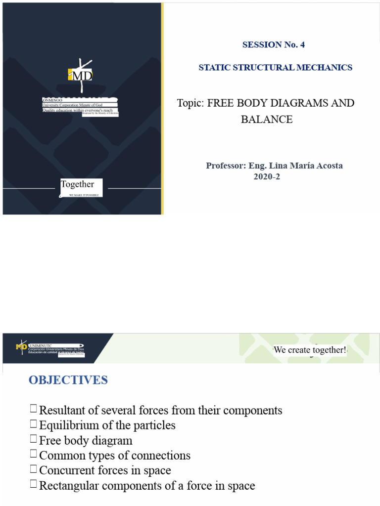 Session 5. Free Body Diagrams | PDF | Force | Physical Phenomena