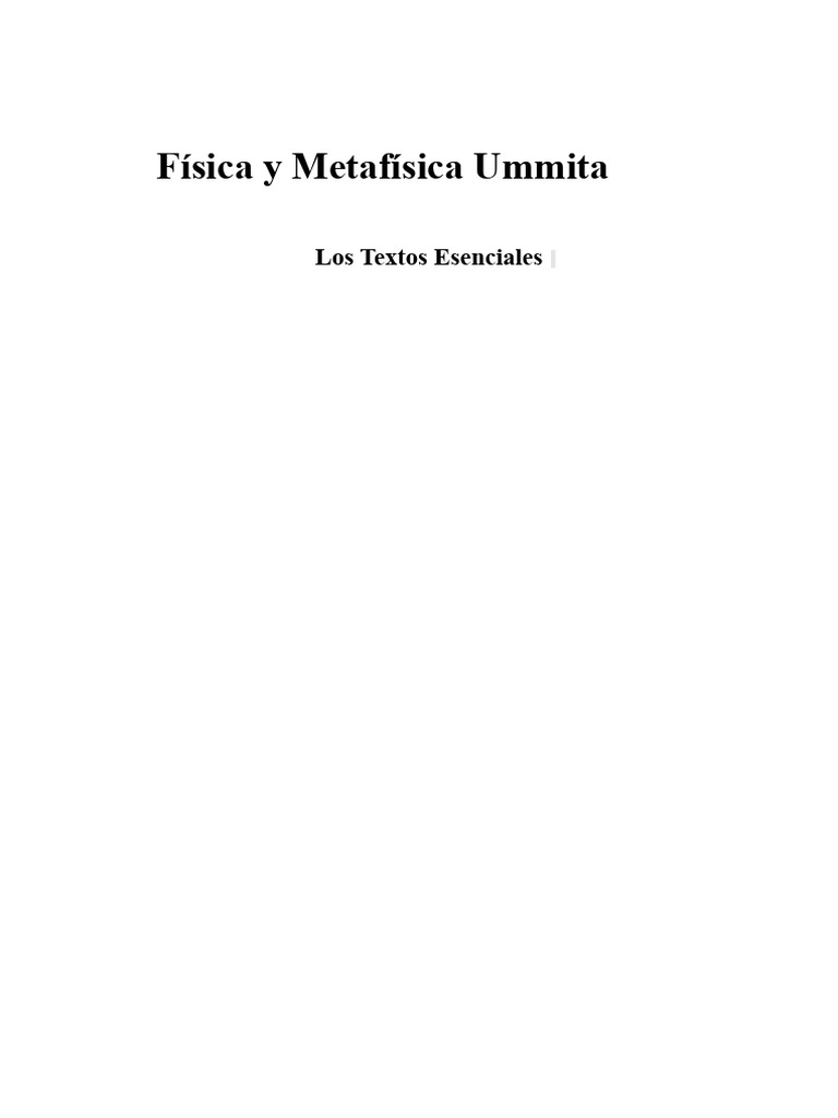 Textos Esenciales de Física Ummita | PDF | Espacio | Percepción