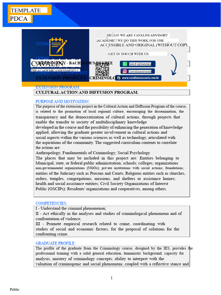 Extension Project - Criminology | PDF | Criminology | Non Governmental ...