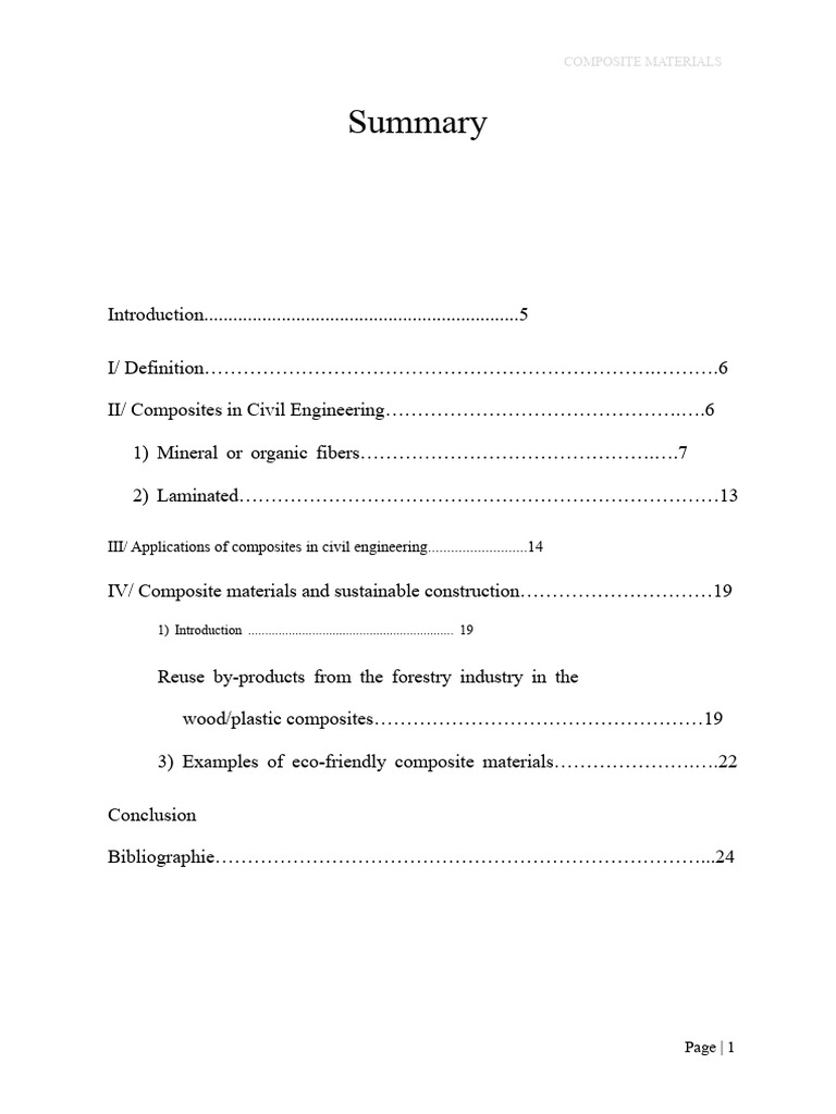 Composite Materials in Civil Engineering | PDF | Composite Material ...
