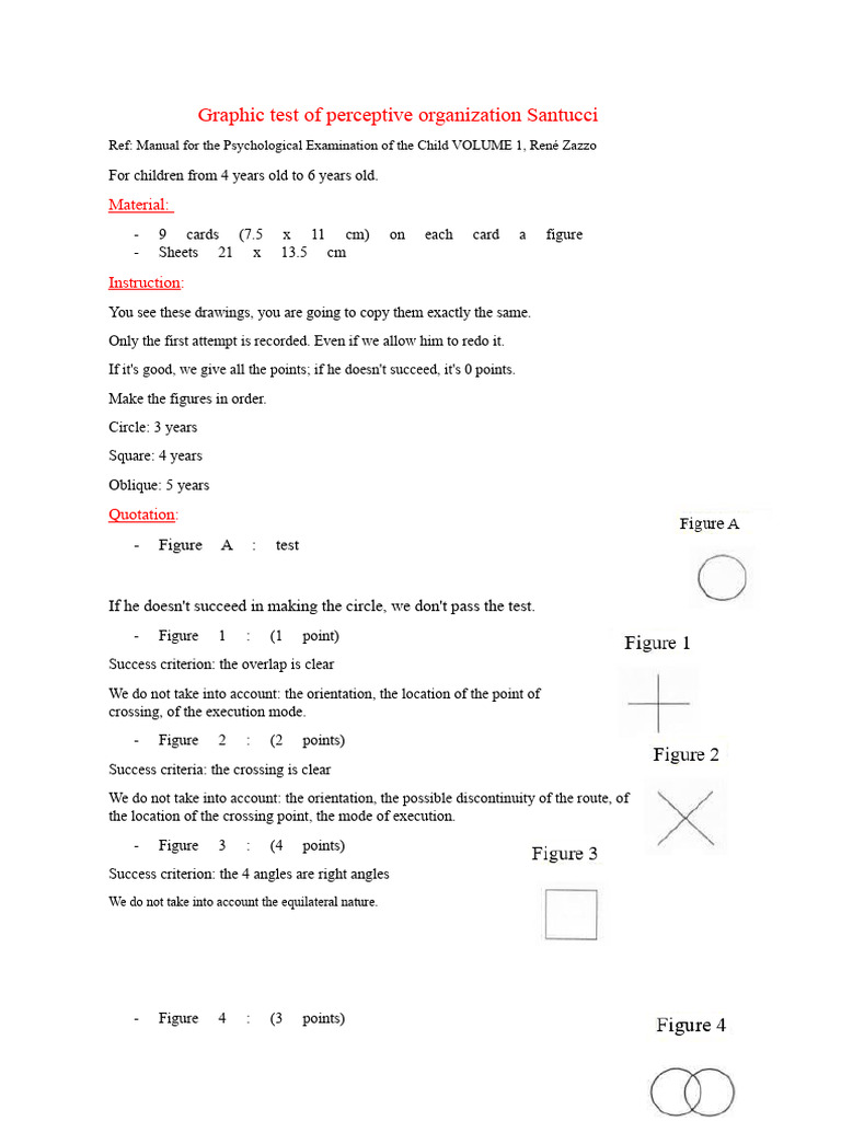 graphical test of perceptual organization | PDF | Triangle | Rectangle