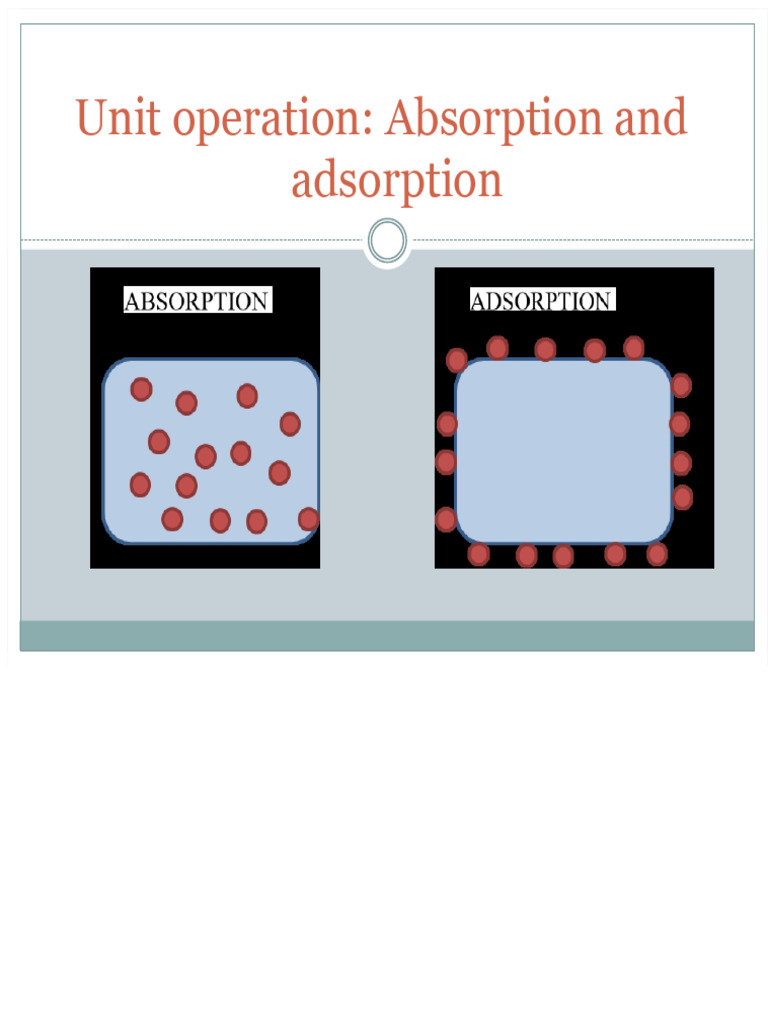 7 Absorption and Adsorption | PDF | Adsorption | Absorption (Chemistry)