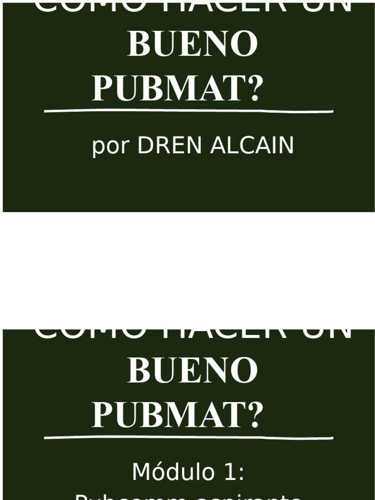 Guía para Crear un Pubmat Efectivo | PDF | Publicidad | Diseño de ...