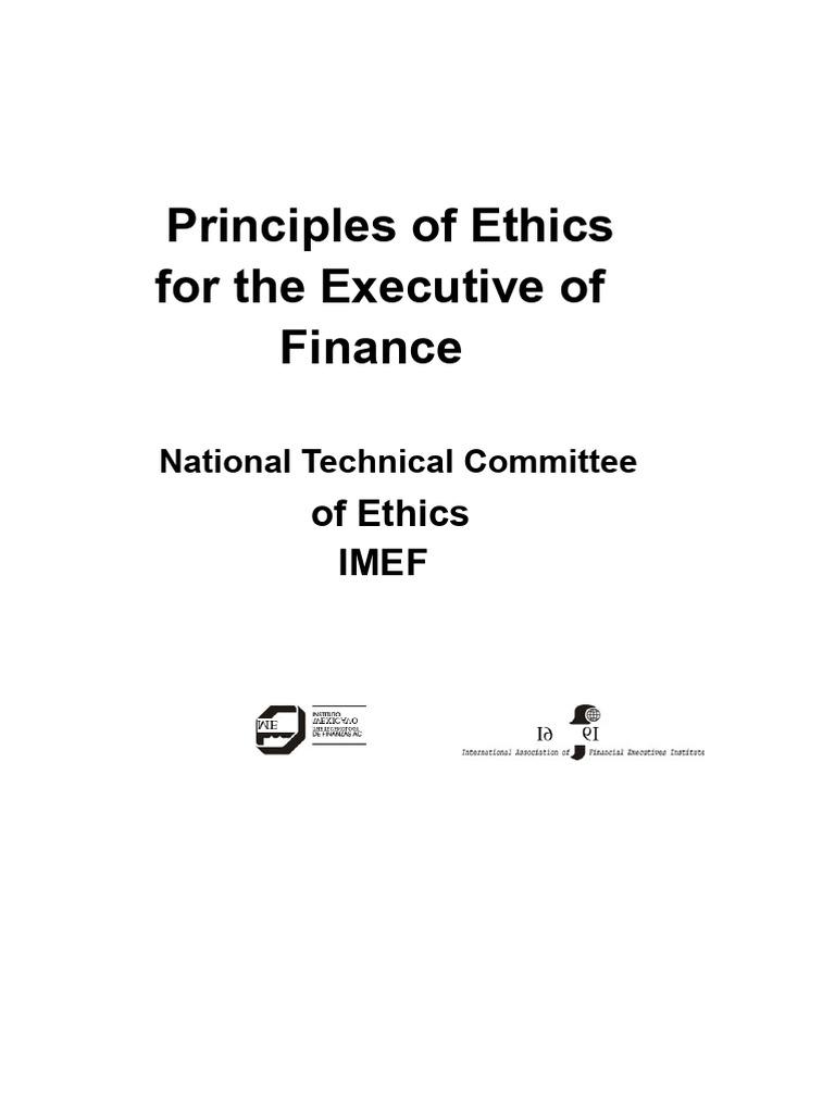 Principles of Financial Ethics | PDF | Morality | Audit