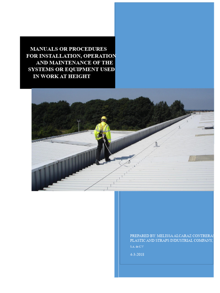 Develop Instructions, Manuals or Procedures For The Installation ...