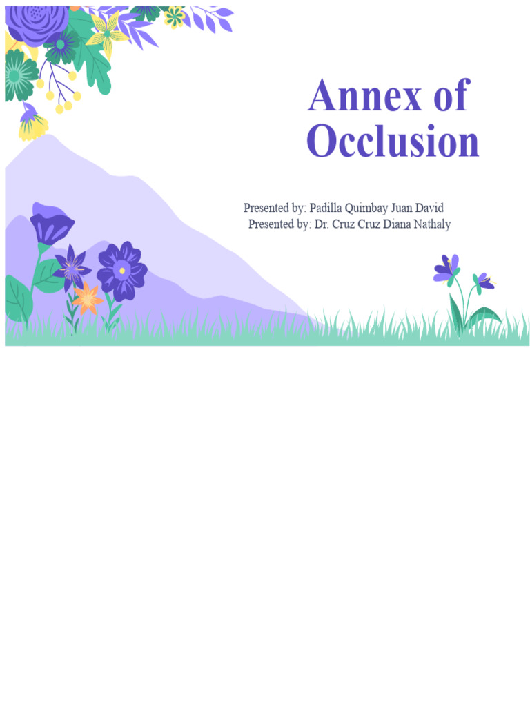 Clinical case example (Annex of occlusion) | PDF | Orthodontics ...