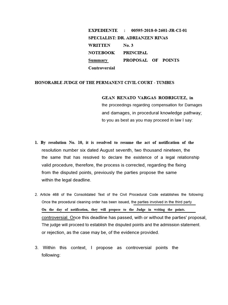 Written Statement of Controversial Points | PDF | Common Law | Judiciaries