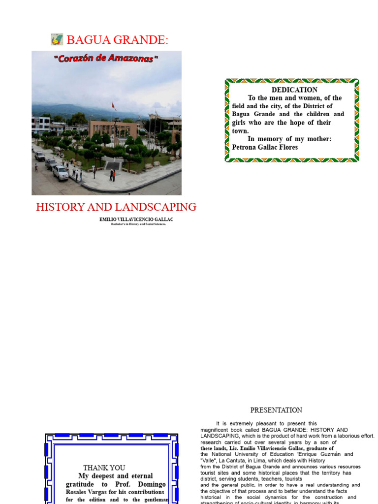 Bagua Grande: History and Tourism Insights | PDF