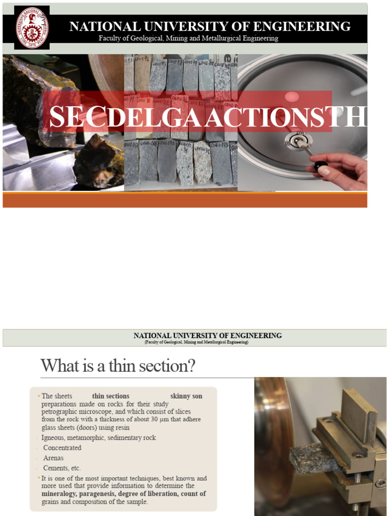 Thin Sections | PDF | Rock (Geology) | Geology