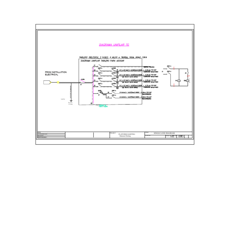 Single-Line Diagram Board | PDF
