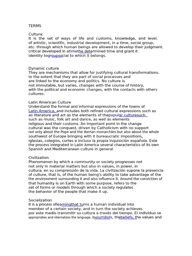 Understanding Culture and Society Dynamics | PDF | Socialization ...