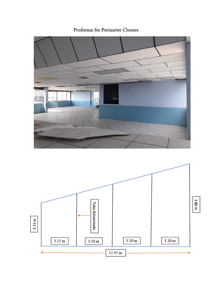 Perimeter Closure Proforma Estimate | PDF