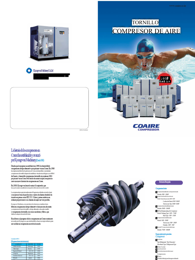 Compresores de Aire Innovadores en Corea | PDF | Turbomaquinaria | Gases