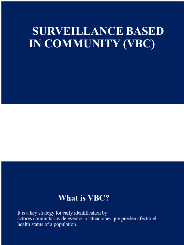 Community-Based Surveillance Strategy | PDF | Public Health | Surveillance