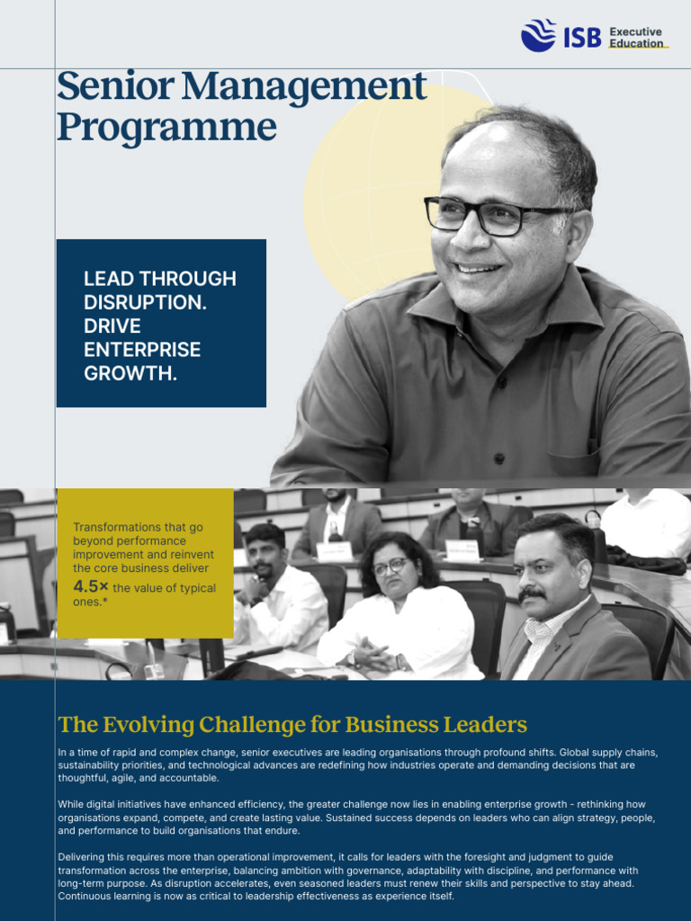 Senior Management Programme | PDF | Governance | Leadership