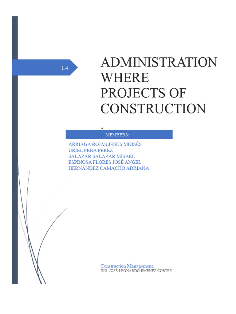 1.4. Construction Project Management. Final Paper | PDF | Project ...