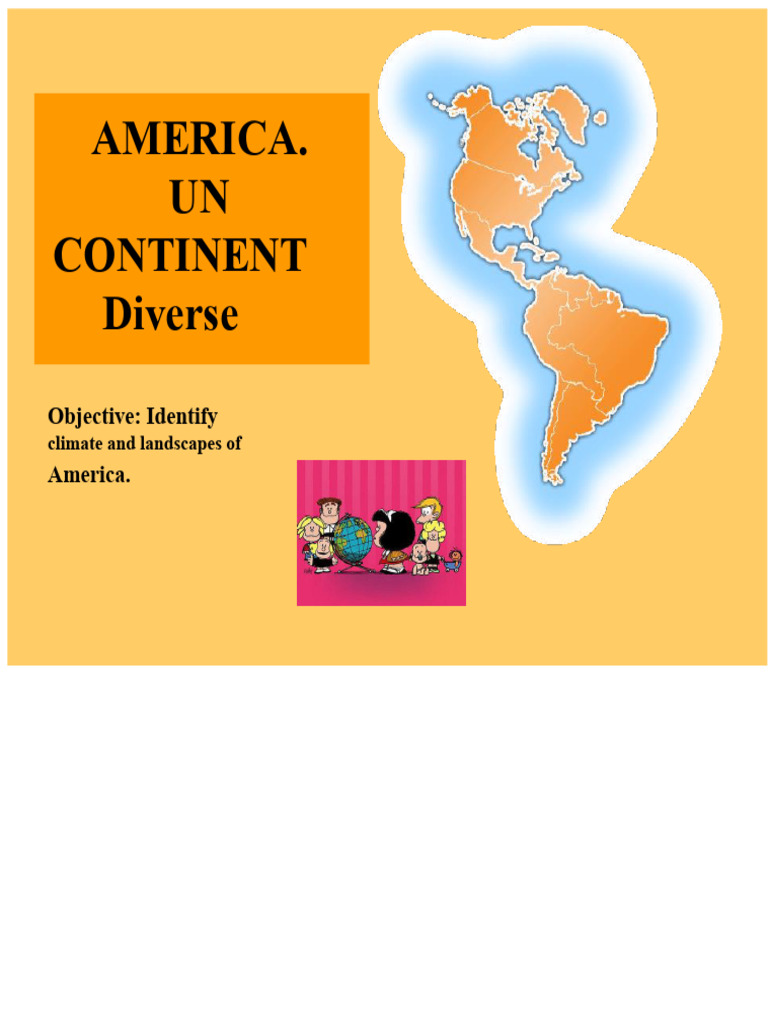 America A Diverse Continent | PDF | Temperate Climate | Tropics