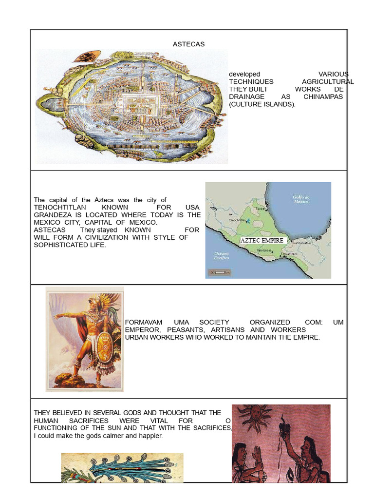 Aztecs - Pre-Columbian Peoples - Adapted Activity | PDF
