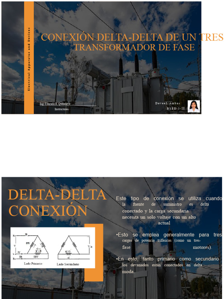 Conexión Delta-Delta en Transformadores | PDF | Transformador ...