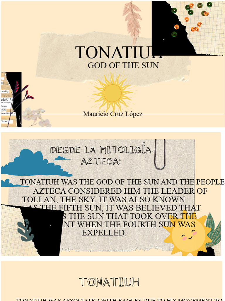 Tonatiuh: God of The Sun | PDF