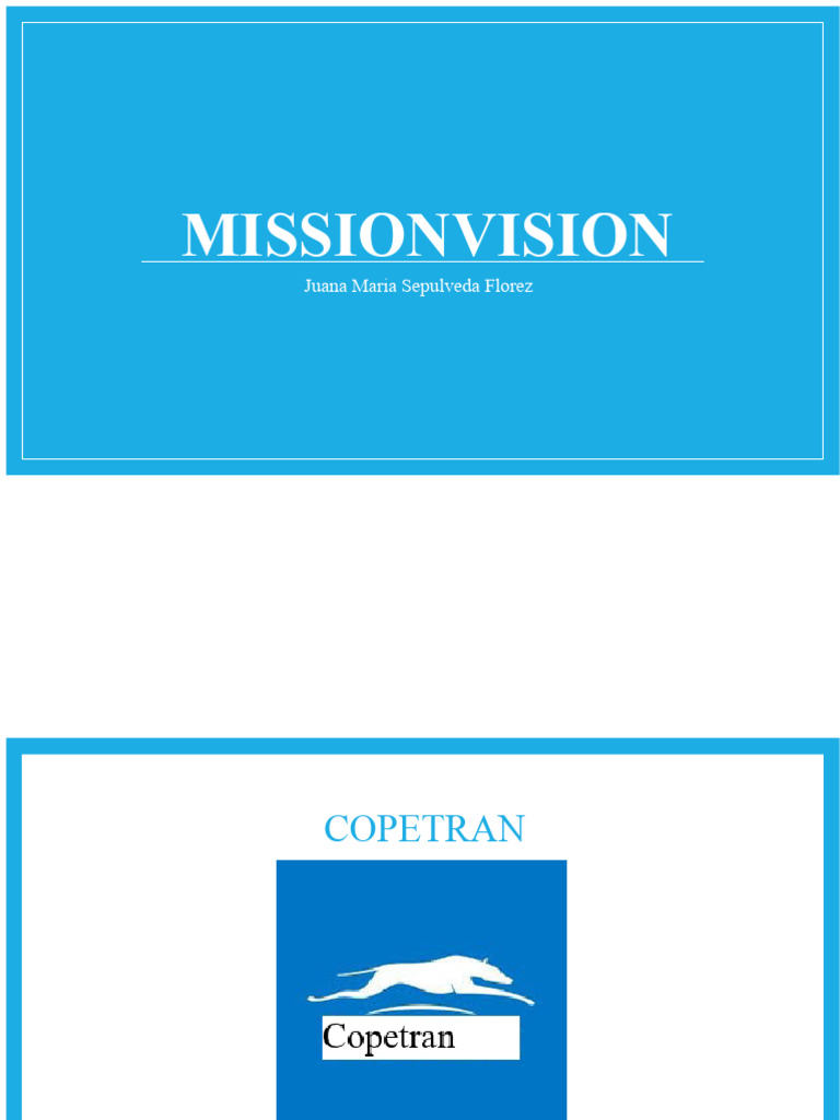 Mission and Vision of Copetran | PDF