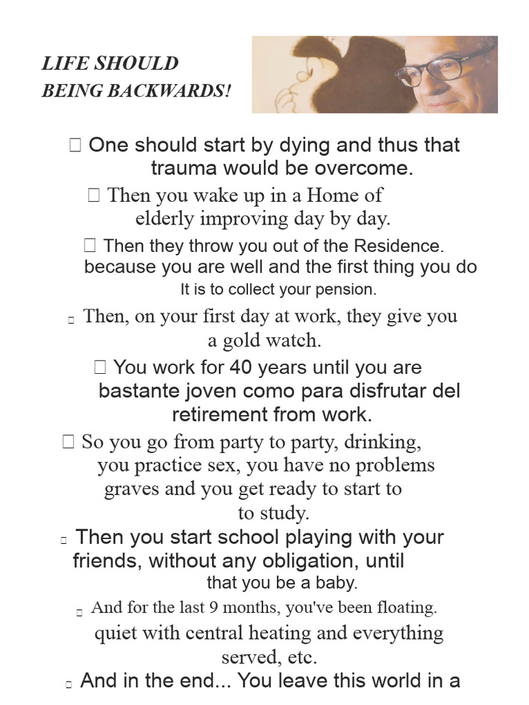 Life Should Be Backwards | PDF