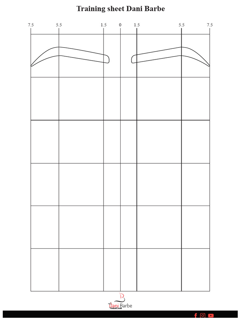 Training Sheet - Eyebrow Design - Dani Barbe | PDF