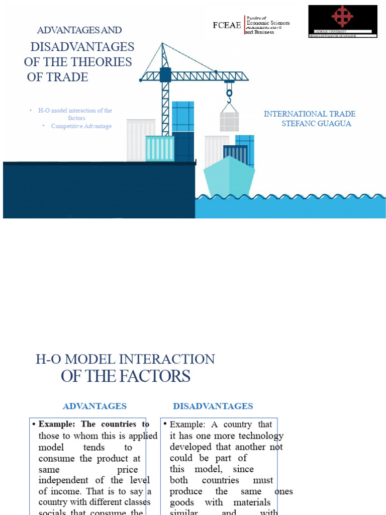 Advantages and Disadvantages of International Trade Theories | PDF ...