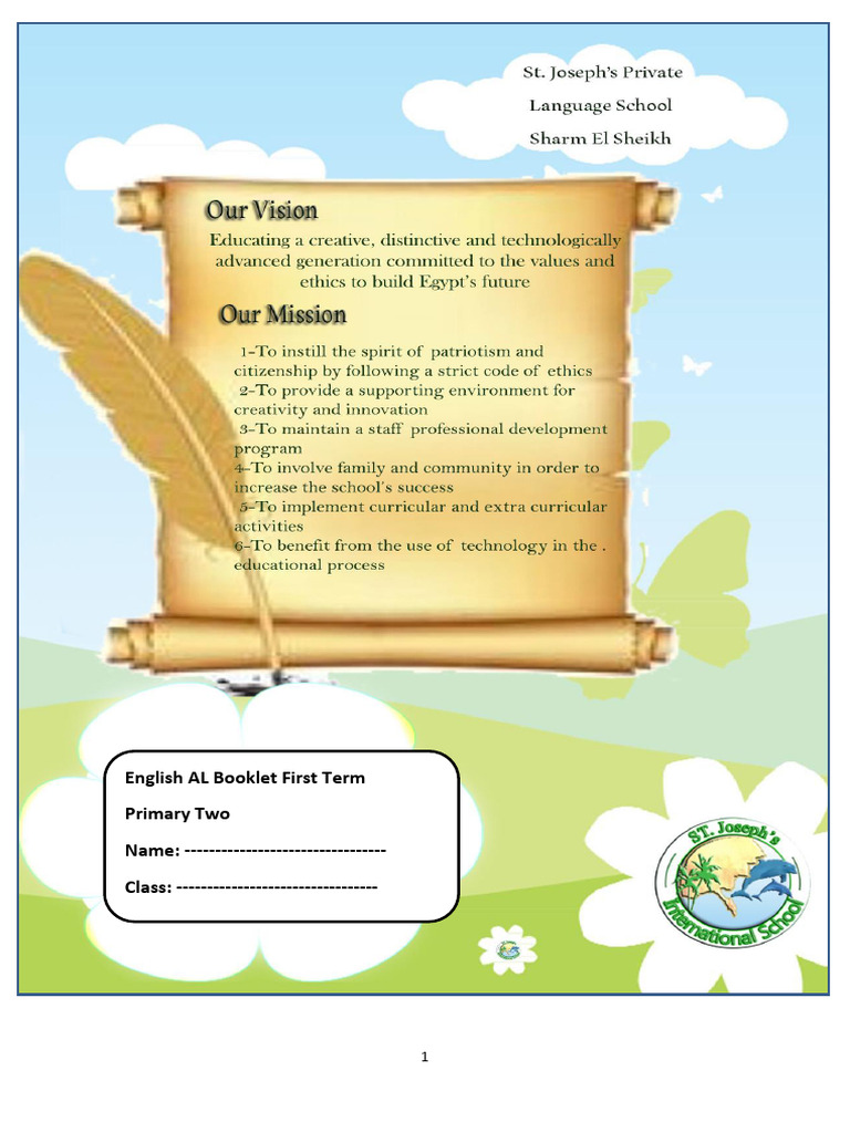 Prim Two Oxford Booklet 1st Term 23-24 | PDF | Water | Egg