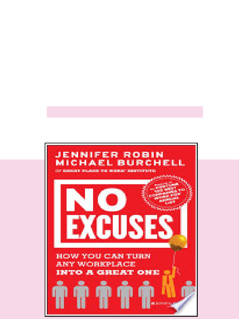 (Ebook) No Excuses : How You Can Turn Any Workplace into a Great One by ...