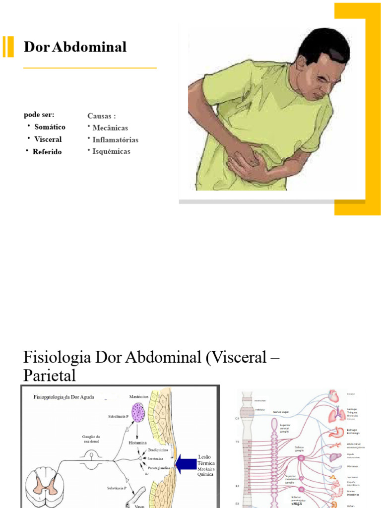 Dor Abdominal - expo | PDF | Dor | Doenças e distúrbios