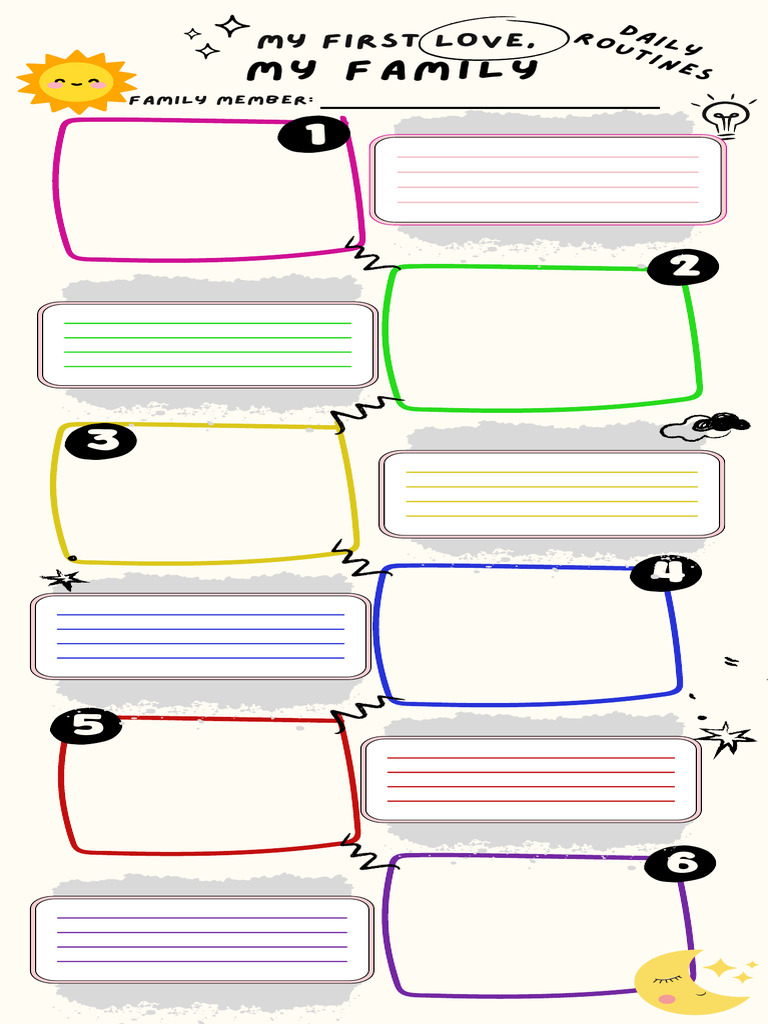 Family Daily Routines Time Line | PDF