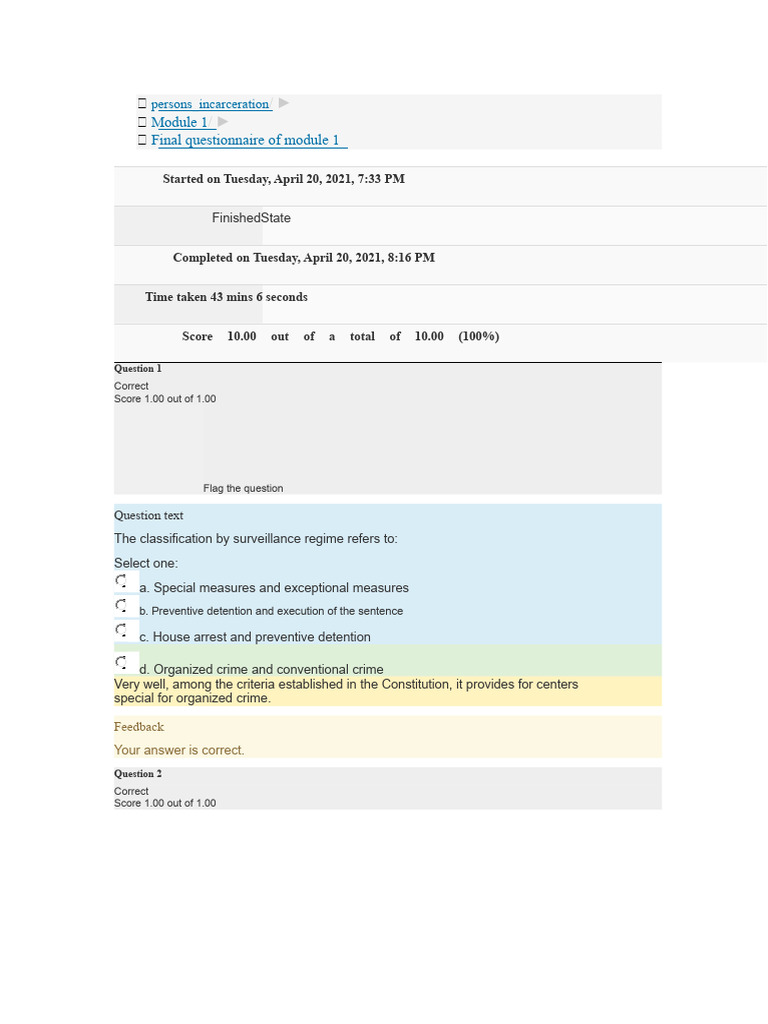 module 1 people in confinement | PDF | Prison | Criminal Law