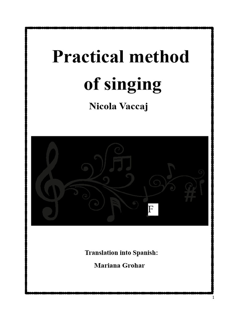 Vaccaj's Practical Singing Method Guide | PDF | Singing | Tempo