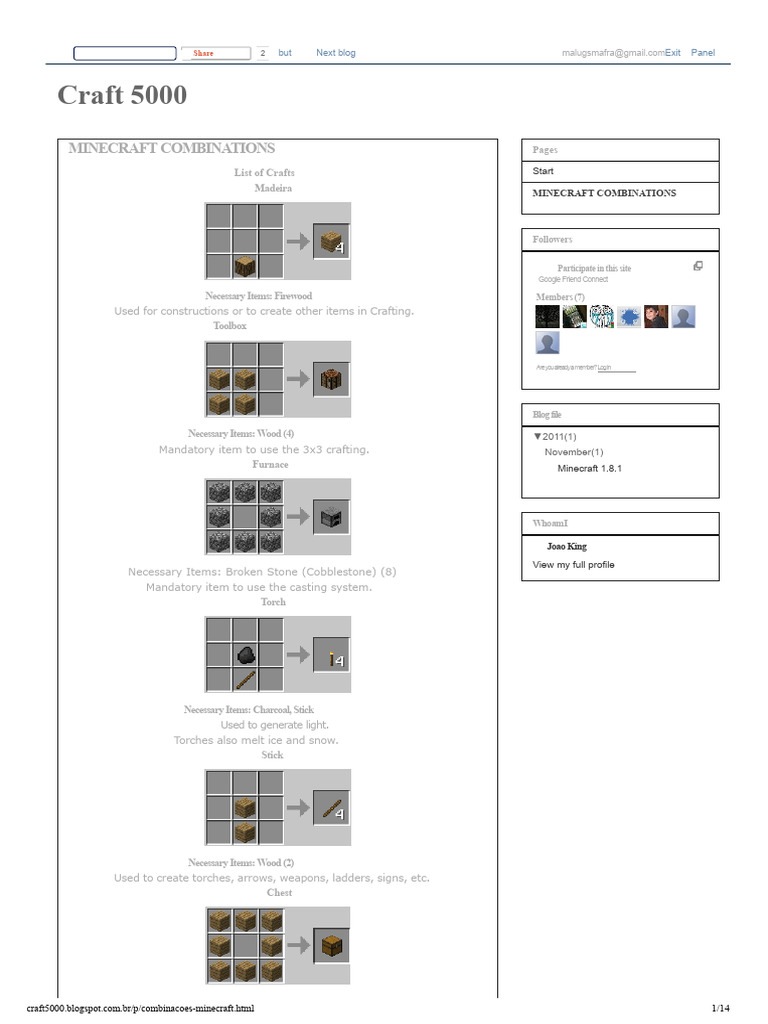 5000_COMBINATIONS MINECRAFT | PDF