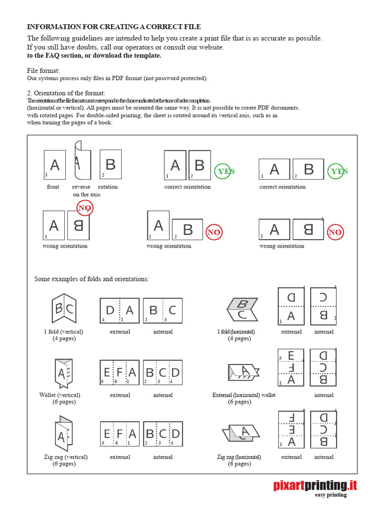 Istruzioni per la stampa pixart | PDF | Image Processing | Graphic Design