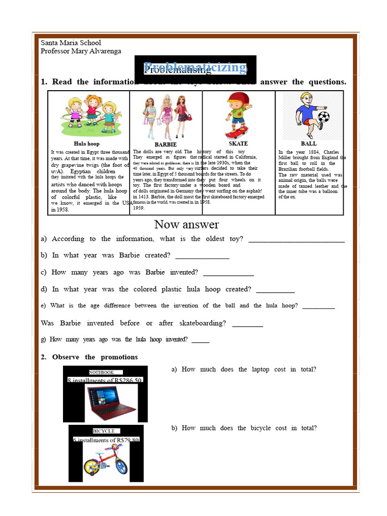Mathematics Problem-solving Mary Alvarenga | PDF | Toys | Dolls