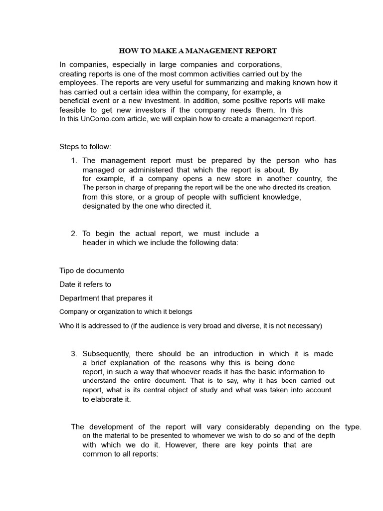 Create Effective Management Reports | PDF | Methodology | Data
