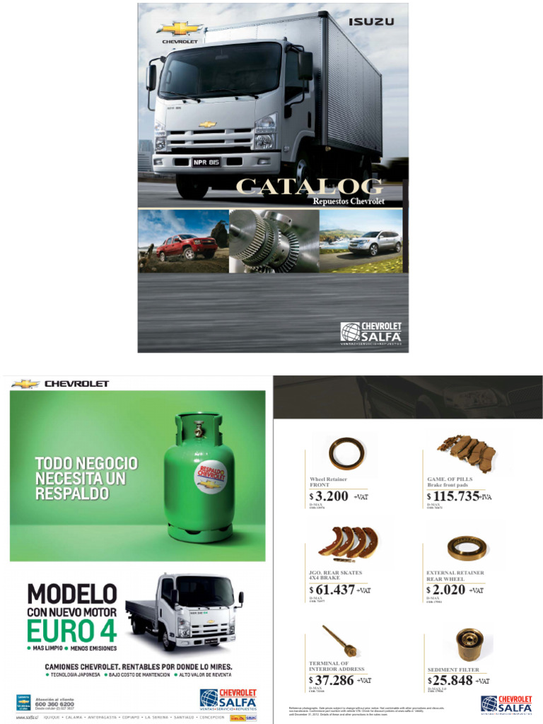 Chevrolet Npr 2007 Parts Catalog | PDF | Brake | Clutch