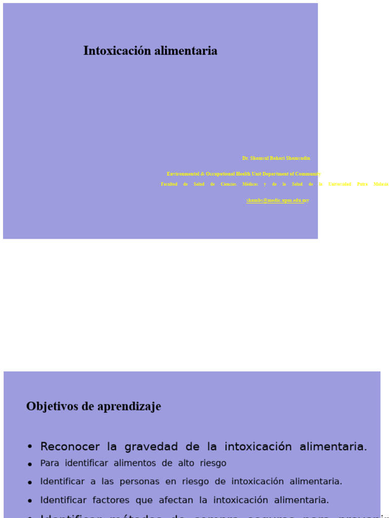 Guía sobre Intoxicación Alimentaria | PDF | Enfermedades transmitidas ...