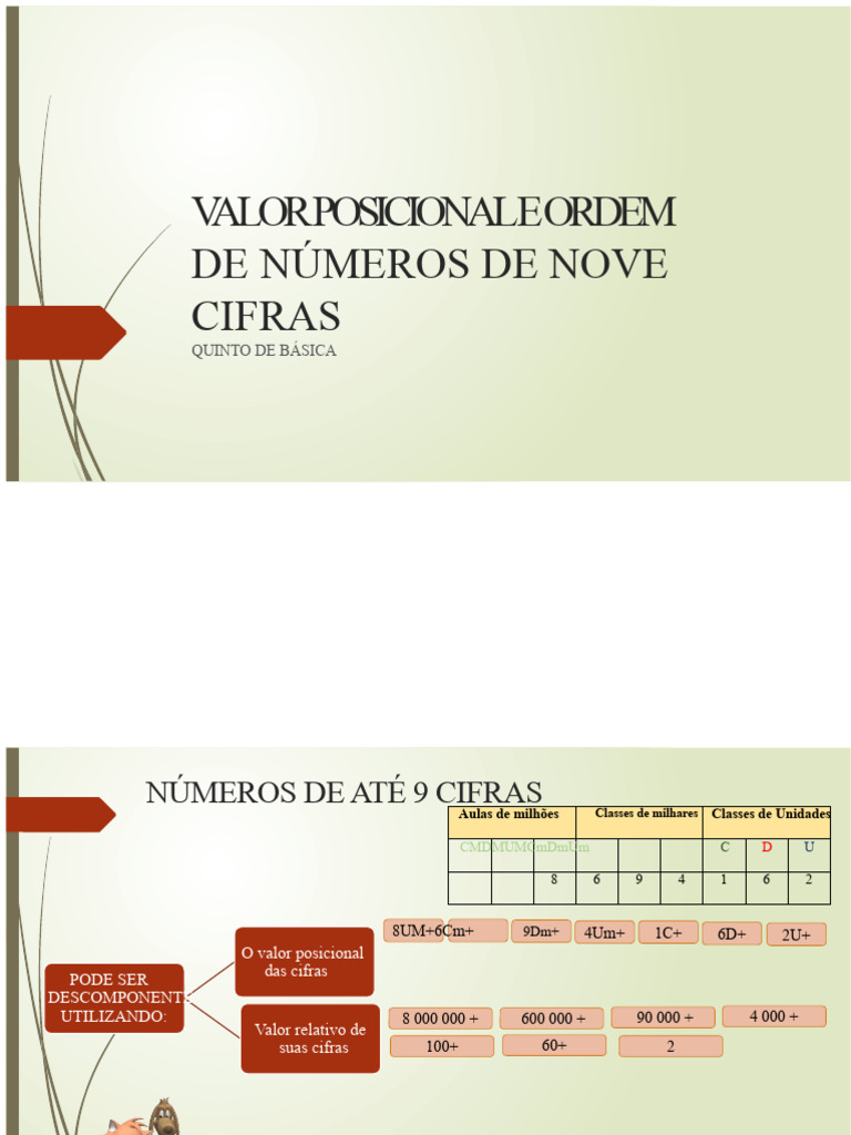 Valor Posicional em Números de 9 Dígitos | PDF | Astronomia