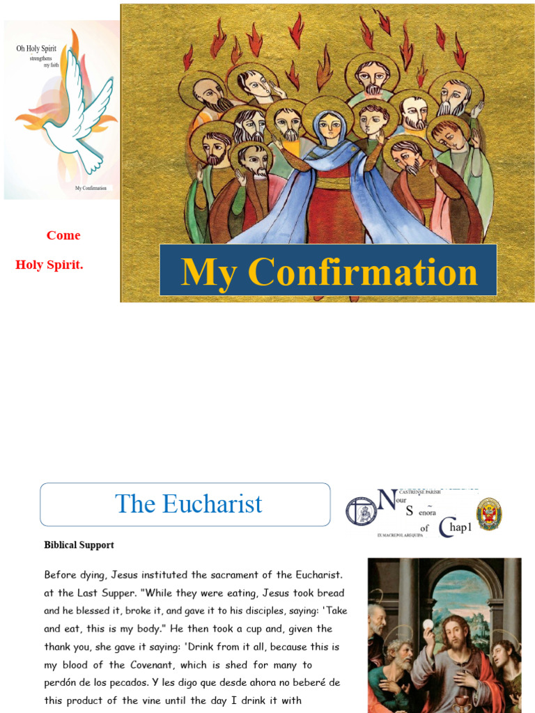 PowerPoint Topic The Eucharist | PDF | Eucharist | Confirmation