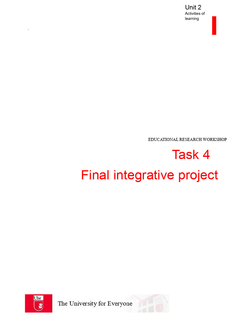 Task 4. Final integrative work | PDF | Hypothesis | Academic Discipline Interactions