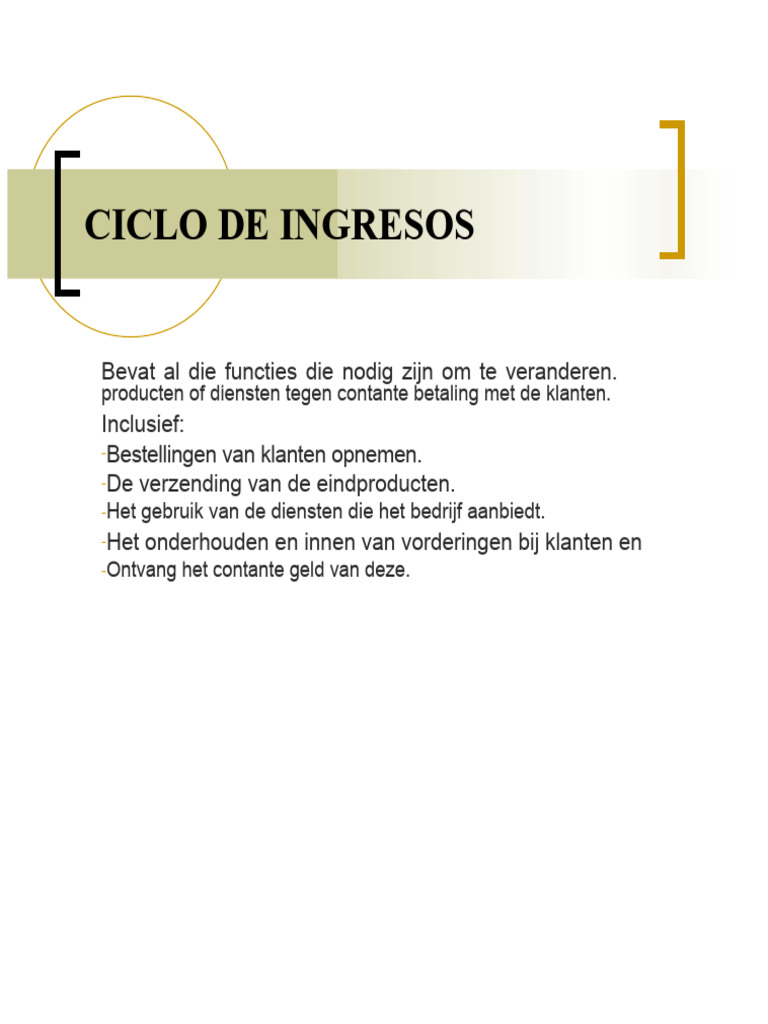 Inkomsten Cyclus | PDF