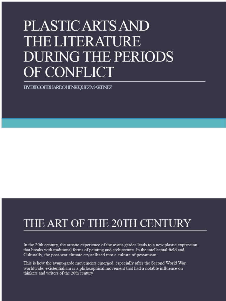 The Plastic Arts and Literature of The 20TH Century | PDF