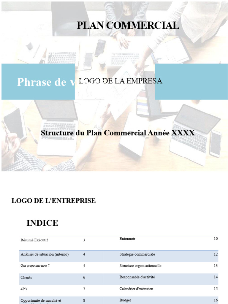 Modèle de Plan Commercial | PDF | Business | Économie