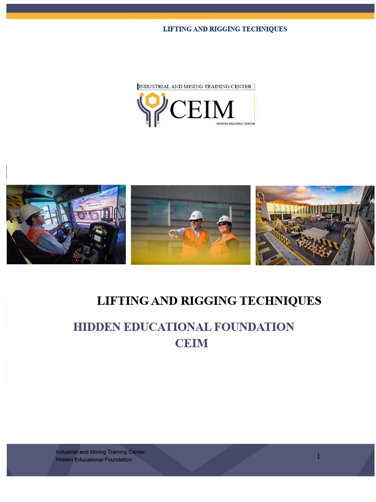 Lifting and Rigging Safety Techniques | PDF | Crane (Machine) | Wire