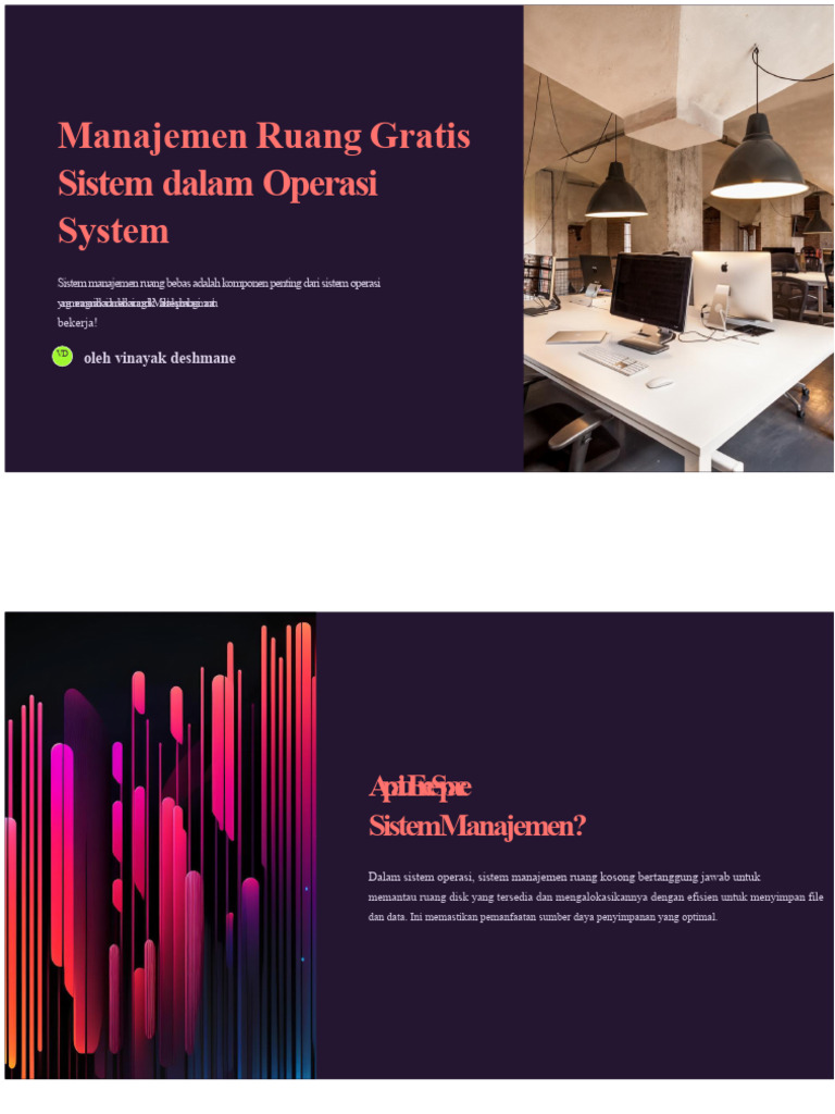 Manajemen Ruang Gratis dalam Sistem Operasi | PDF